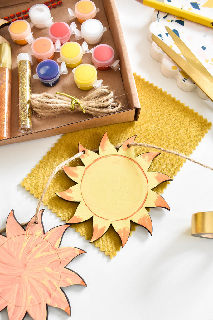 Summer Sun Bunting Kit Wooden Paints Letterbox – craft heaven